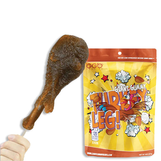 GGB - Giant Gummy Turkey Leg (8oz) – Uncle Joe's Candy